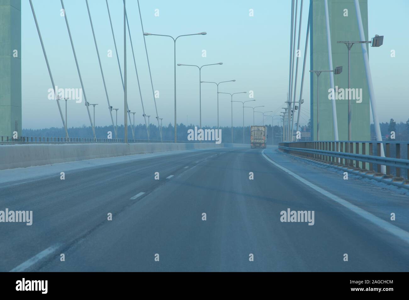 Urban Finnish bridge design Tähtiniemen silta Stock Photo - Alamy