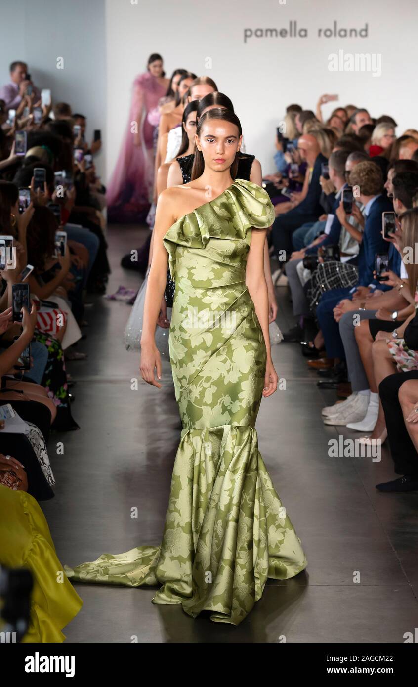 New York, NY - Sept 10, 2019: Josephine Adam walks the runway at the ...