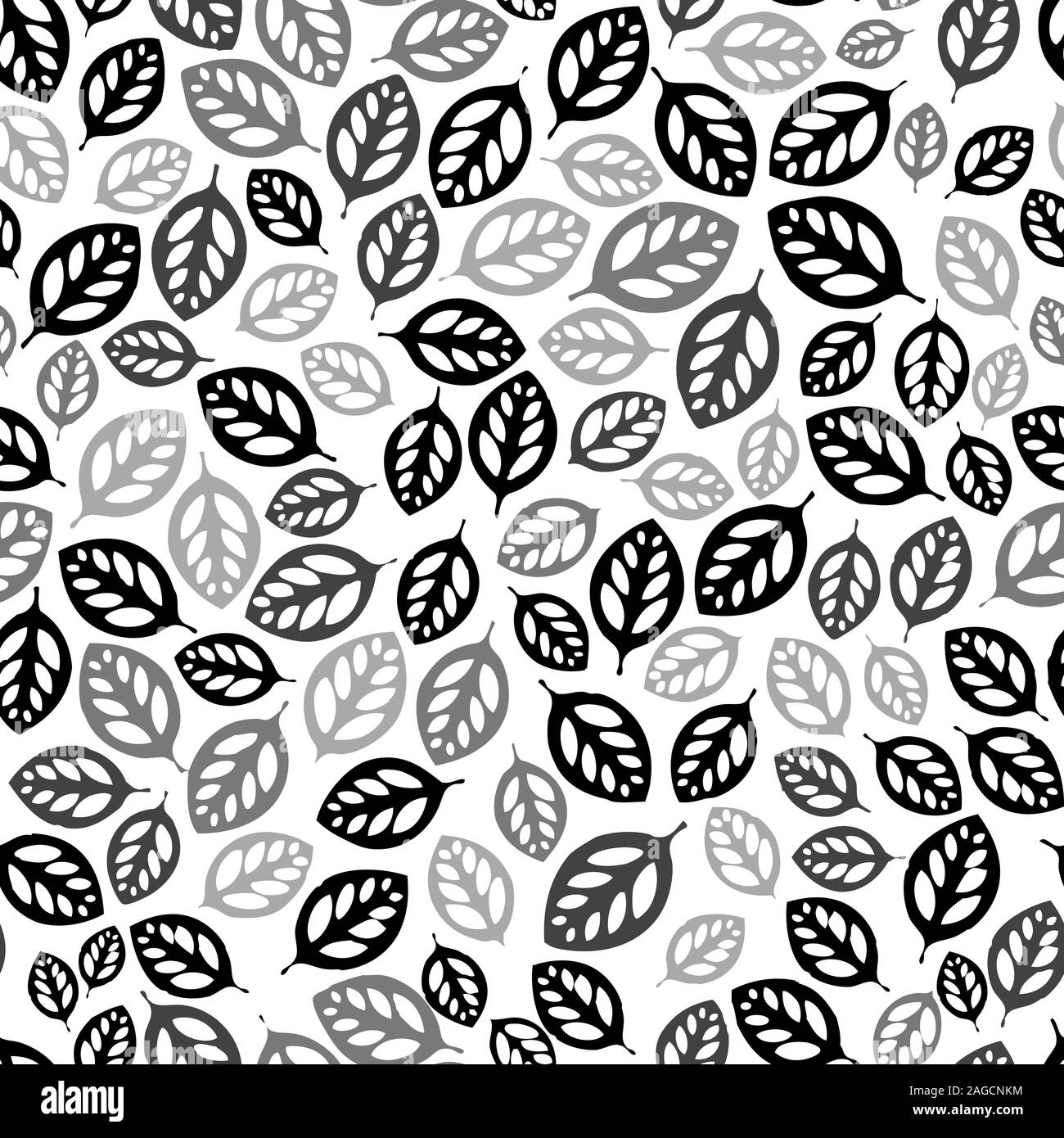 Leaf seamless repeat pattern background Stock Photo - Alamy