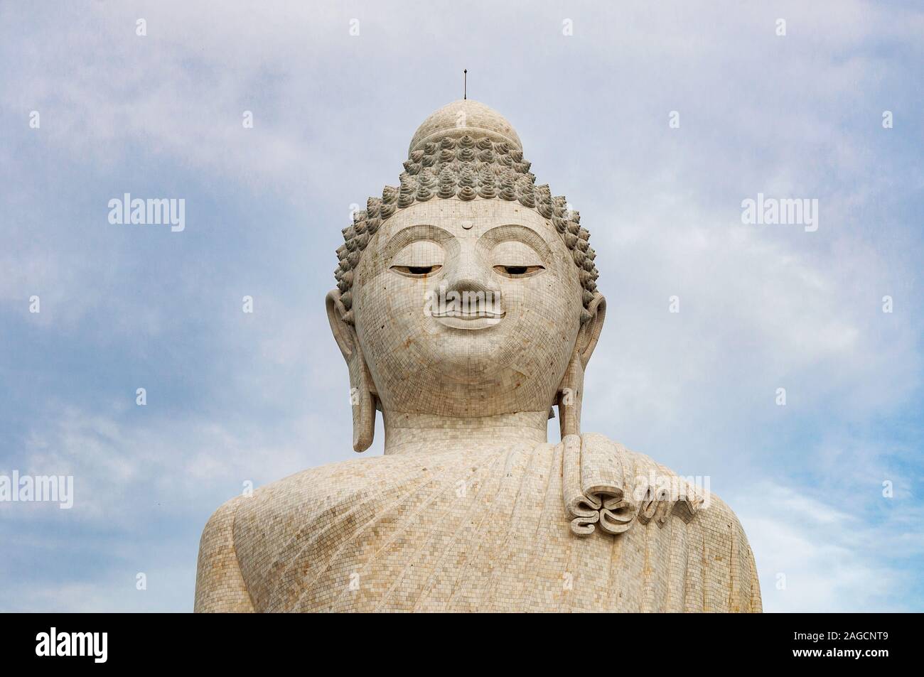 Low angle shot of the historic famous landmark called Big Buddha in ...