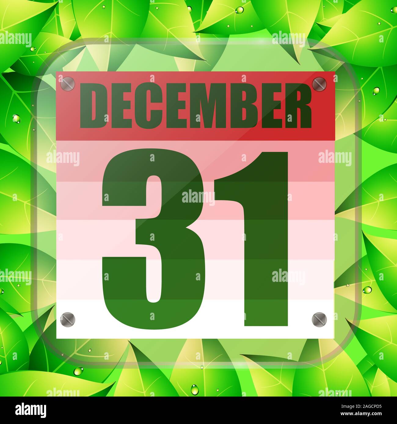 December 31 icon. For planning important day. Banner for holidays and ...