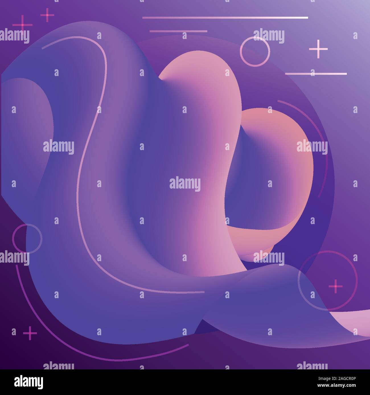 Purple liquid shape design, Fluid background abstract modern color ...