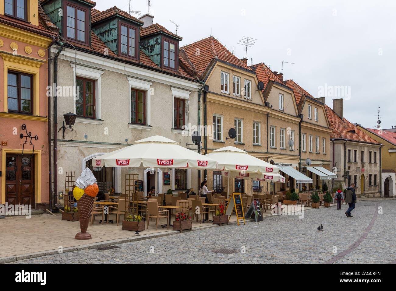 Old Town Square, Sandomierz, Poland Stock Photo - Alamy