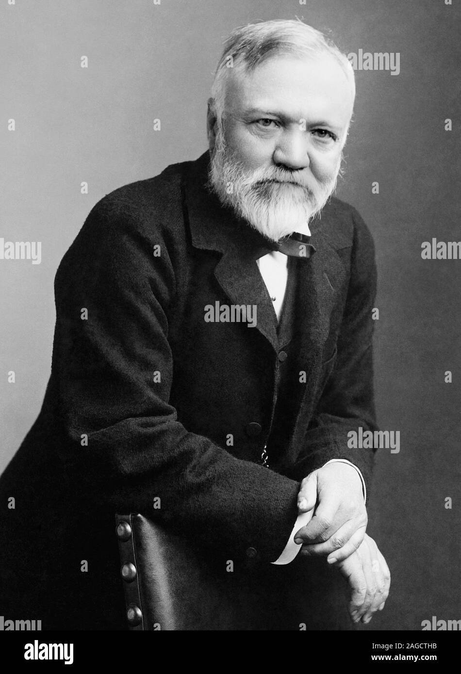 Vintage portrait photo of Scottish-American industrialist and ...