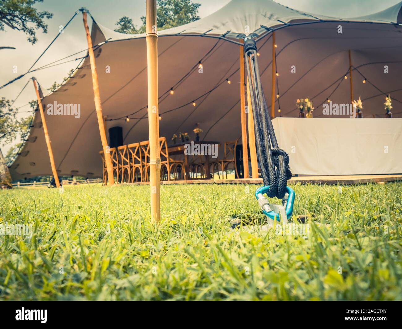 White tent in field pavilion hi-res stock photography and images - Alamy