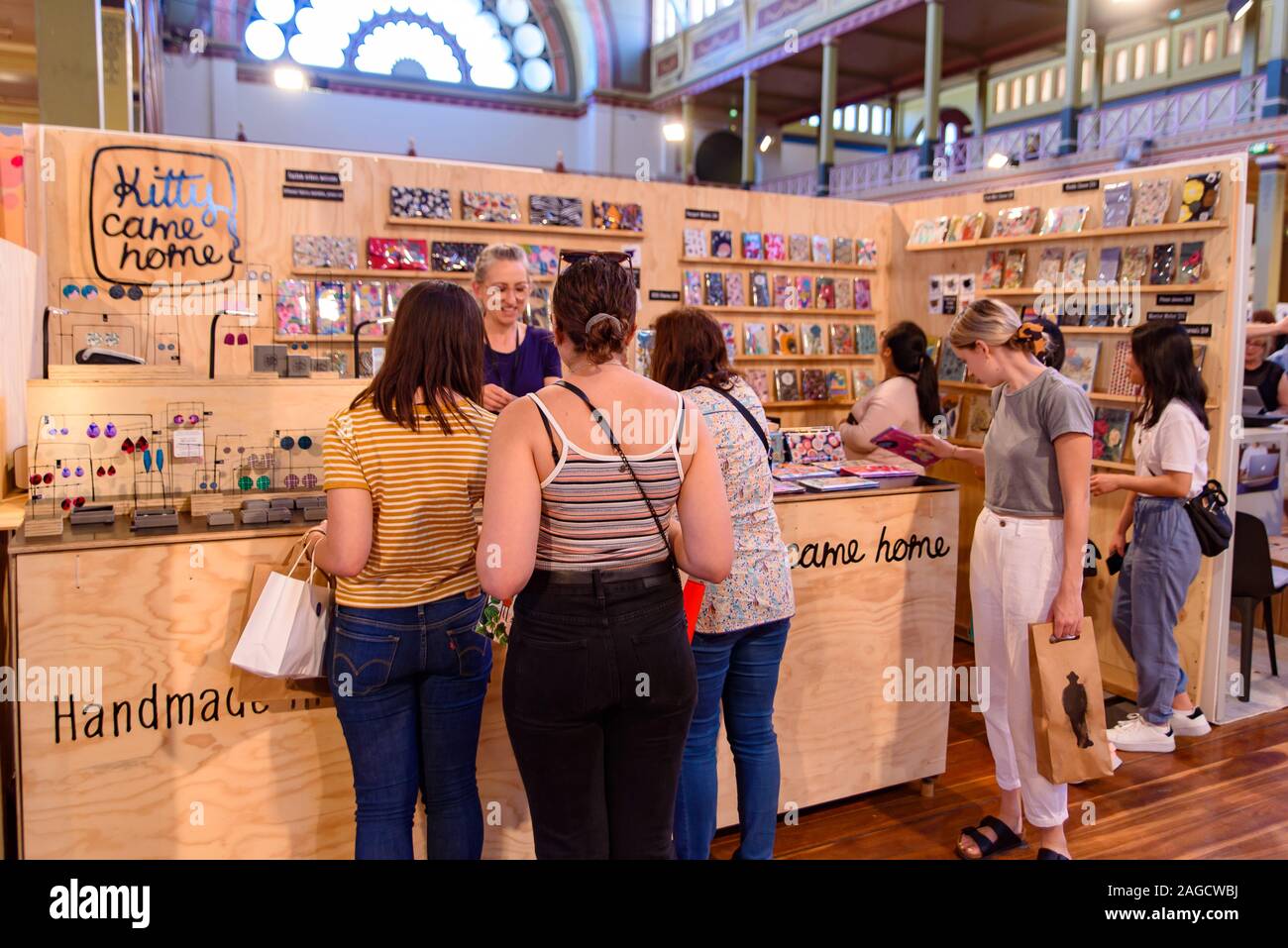 Stalls at the Big Design Market for Christmas shopping at the Royal ...