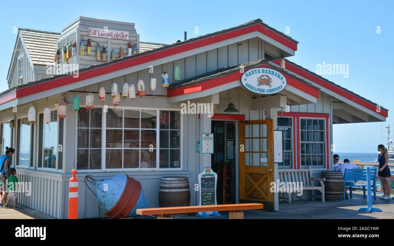 Santa barbara sterns wharf hi-res stock photography and images - Alamy