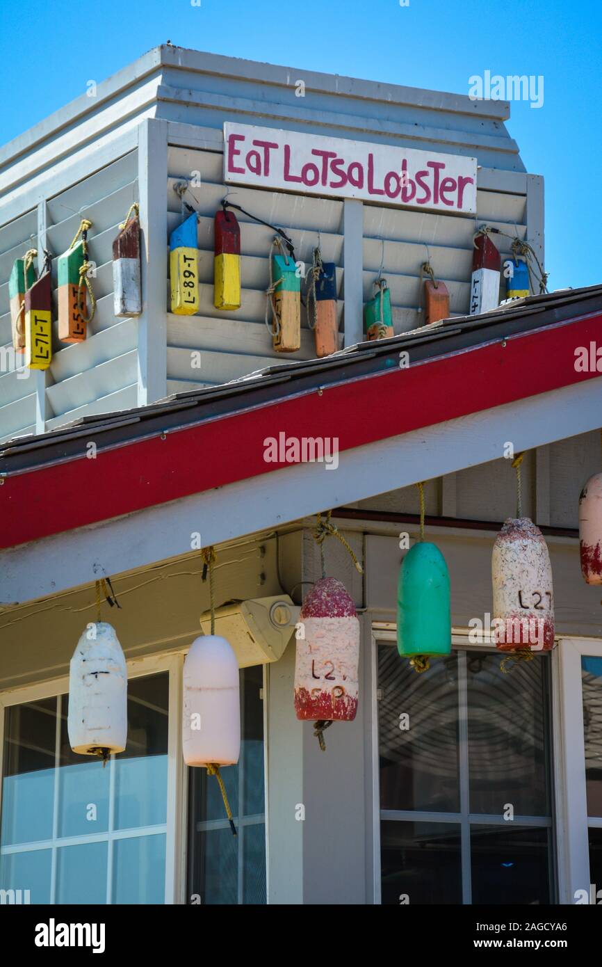 The charming Santa Barbara Shellfish Company restaurant decorated with ...