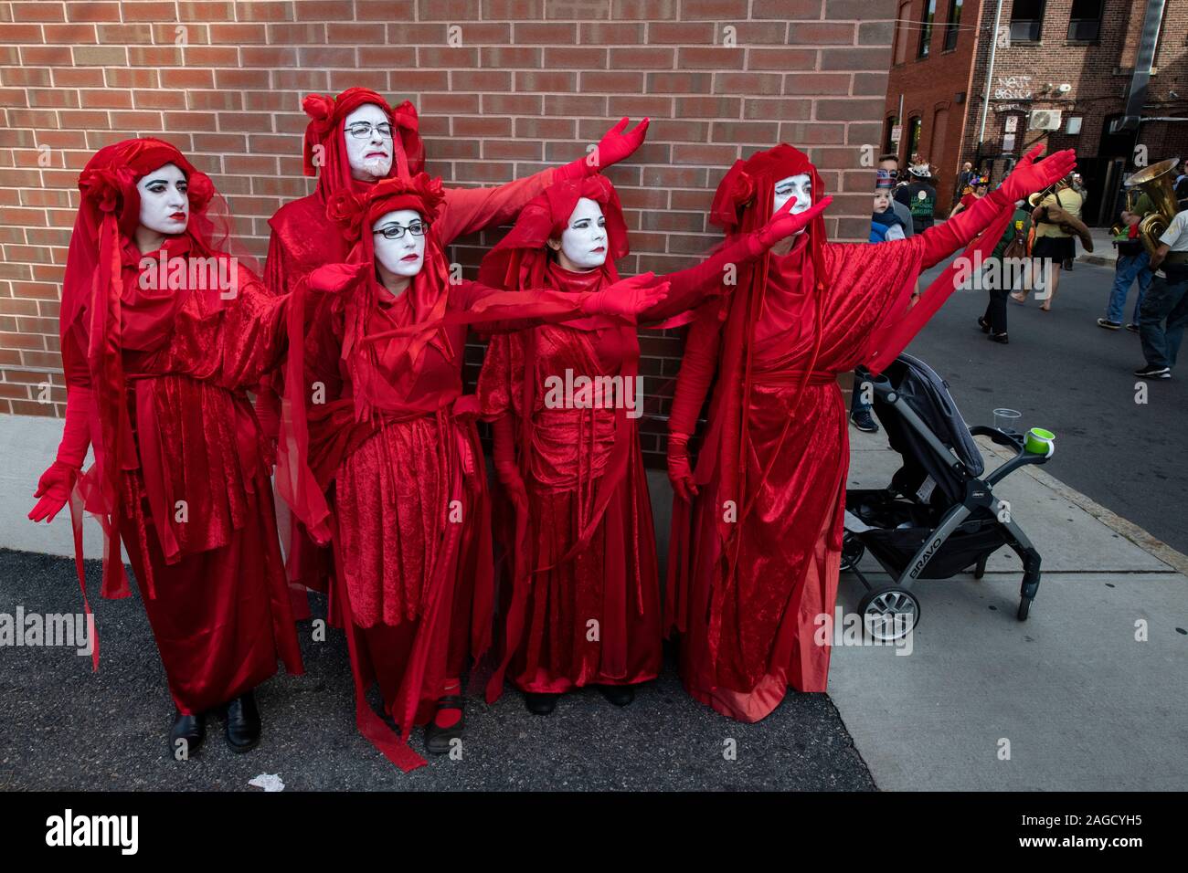They are dressed in red to symbolize the life blood that connects all ...