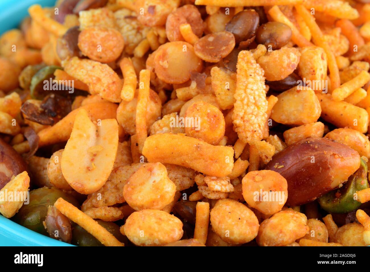 Indian Snacks : Mixture (roasted nuts with salt pepper masala, pulses ...