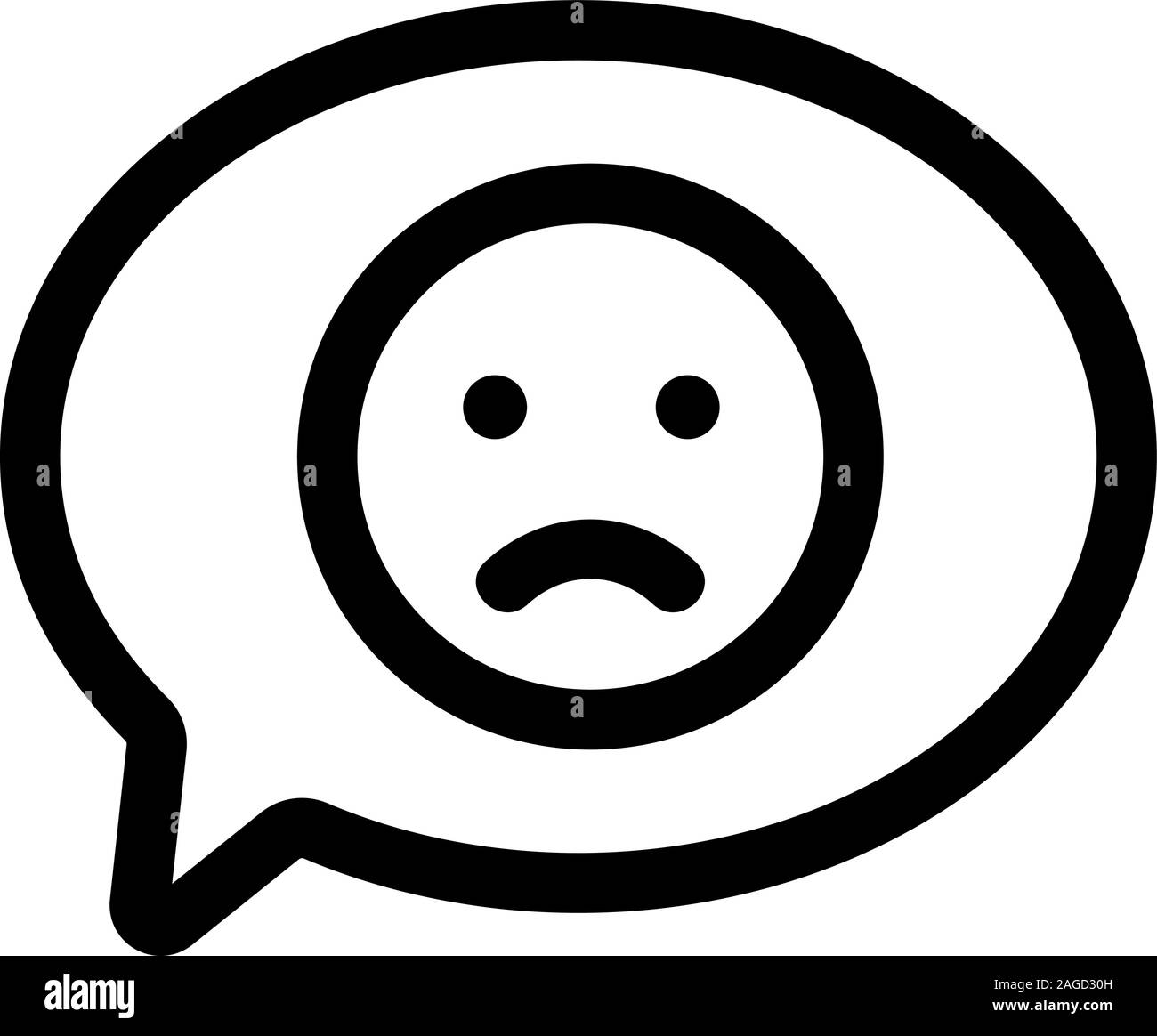 negative review icon vector. Isolated contour symbol illustration Stock ...