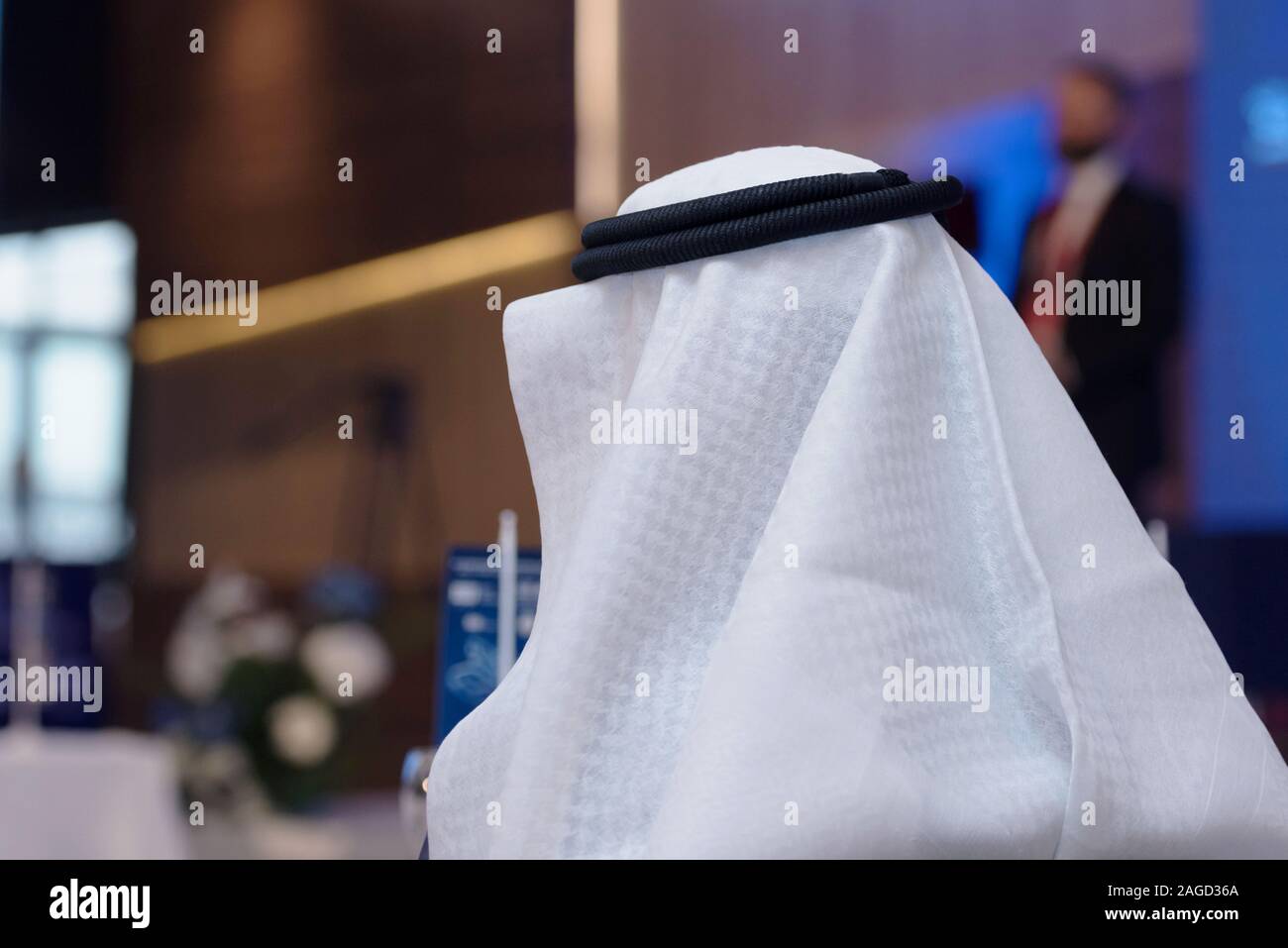 Business Conference and Presentation,Arabic businessman representing ...
