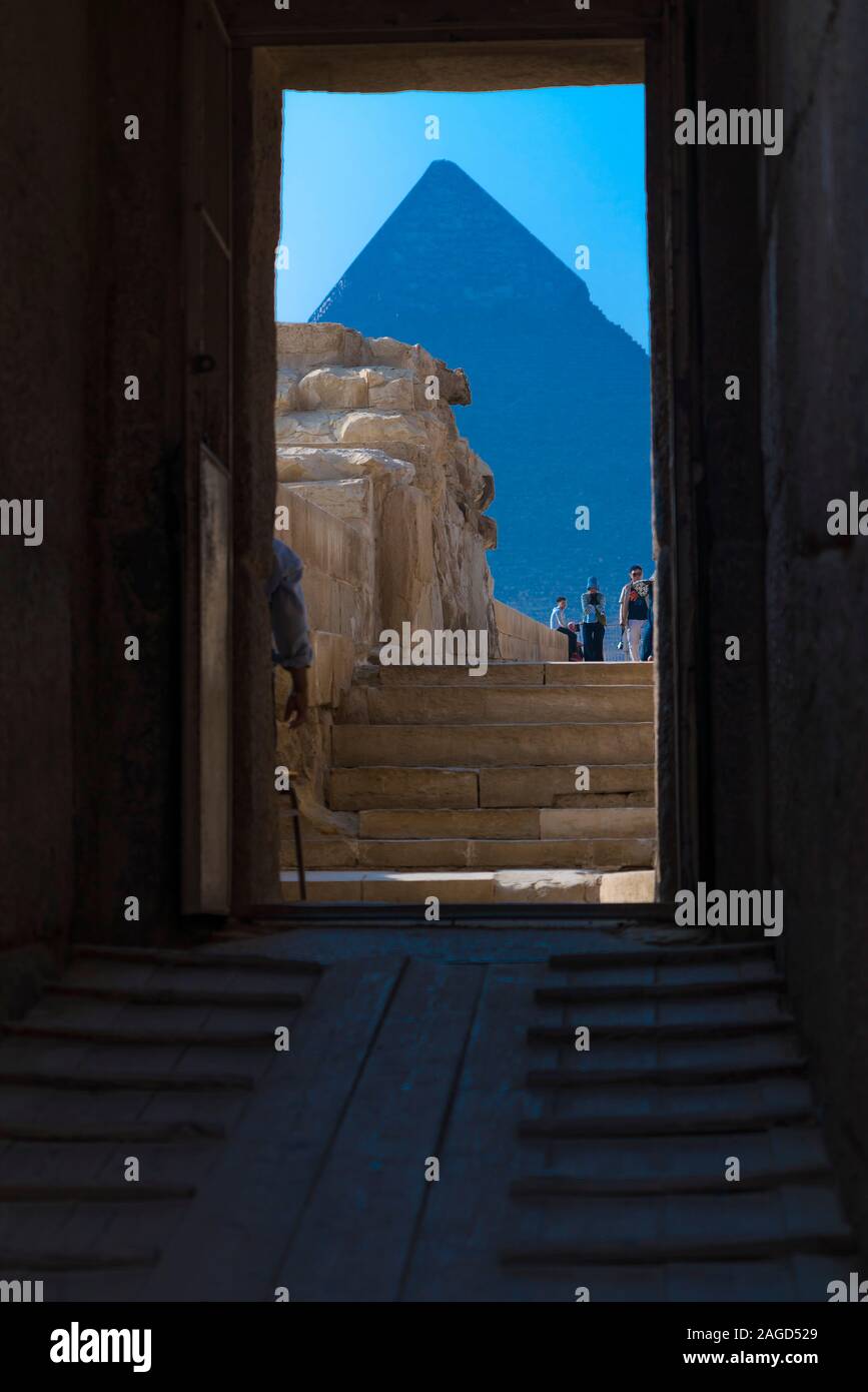 NOVEMBER 2019, CAIRO EGYPT, View of the Great Pyramids of Giza, Cairo ...