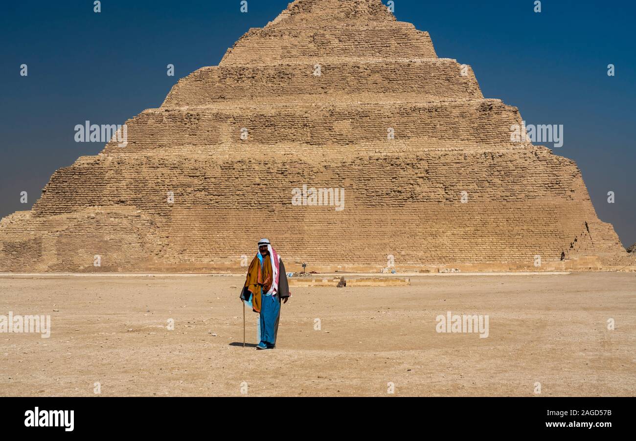 NOVEMBER 12, 2019, CAIRO, EGYPT - Sakkara Pyramid known as "Step ...