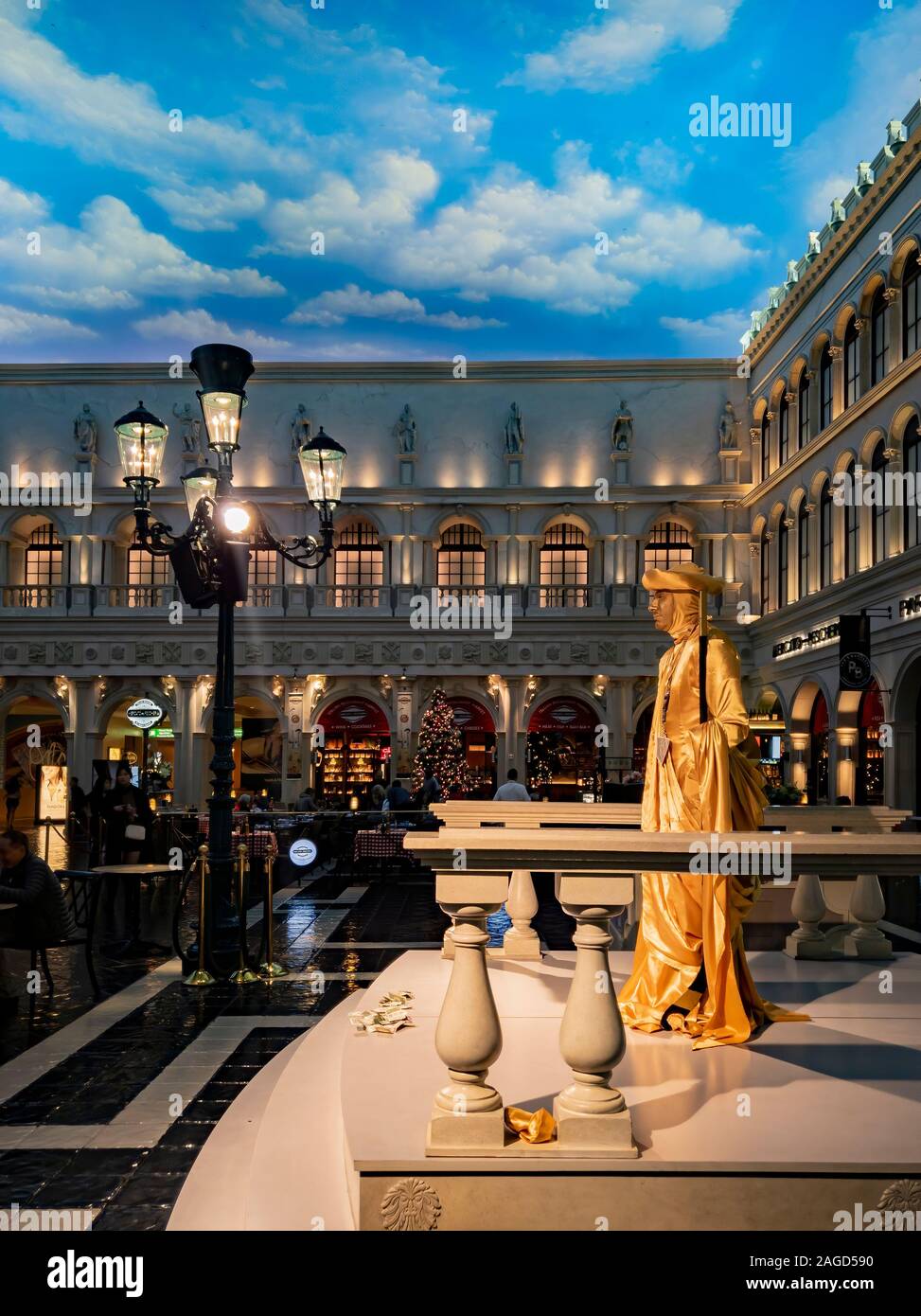 Las Vegas, DEC 17: Interior view of the restaurant inside the Venetian ...