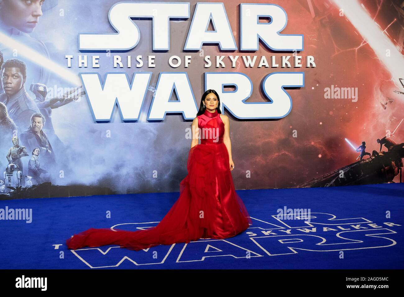 Cineworld Leicester Square, London, UK. 18 December 2019. Kelly Marie Tran poses at European ...