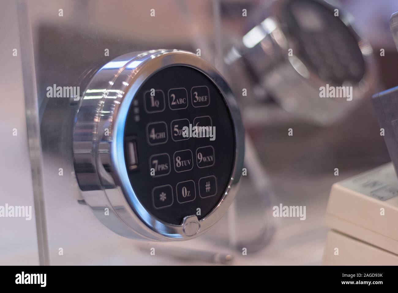 The smart home system with access control for entering a PIN code ...