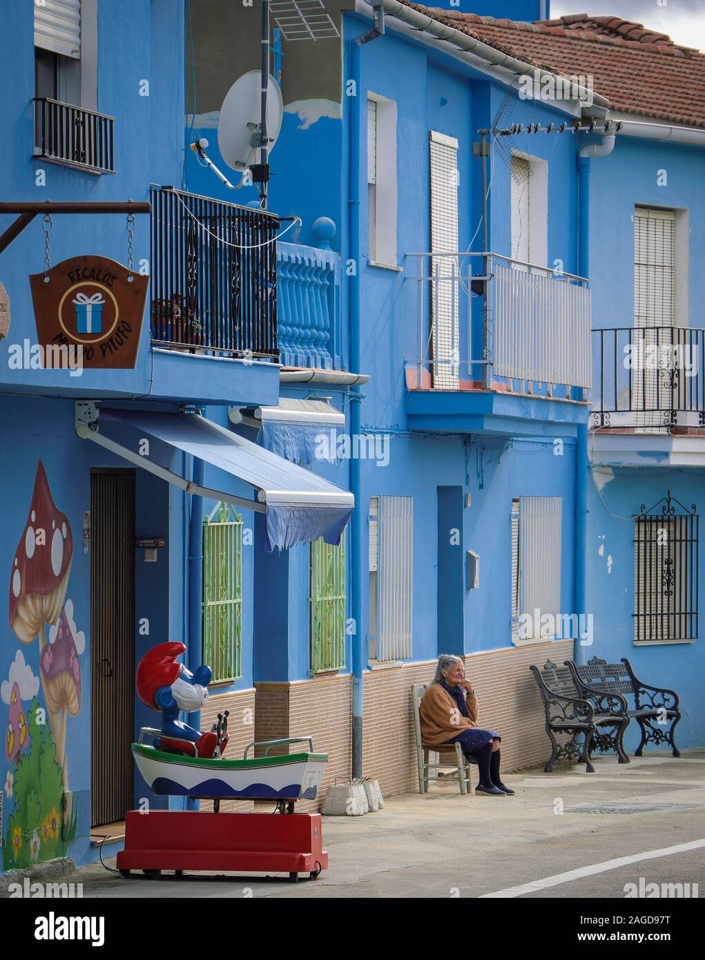 Is the first ever smurf town in the world hi-res stock photography and ...