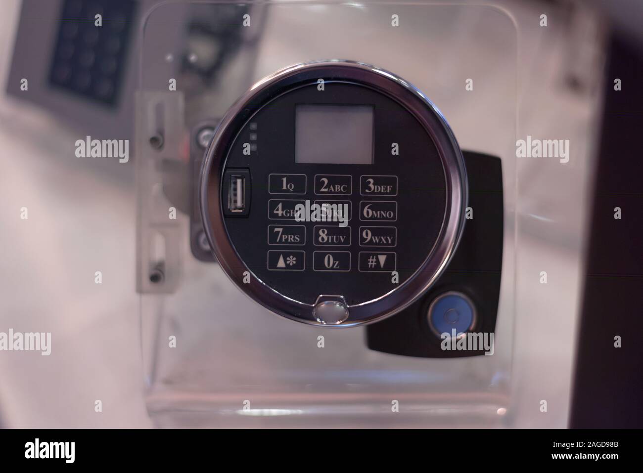 The smart home system with access control for entering a PIN code ...