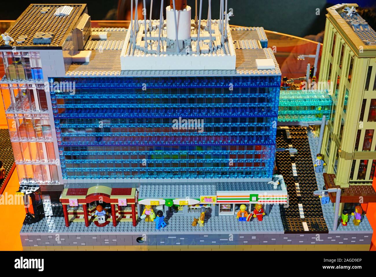 MELBOURNE, AUSTRALIA -16 JUL 2019- View of a model of Sydney, Australia ...