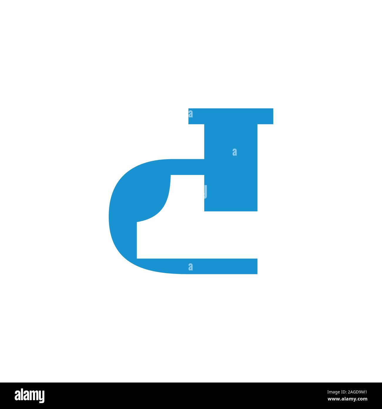 letter 1d simple geometric logo vector Stock Vector Image & Art - Alamy