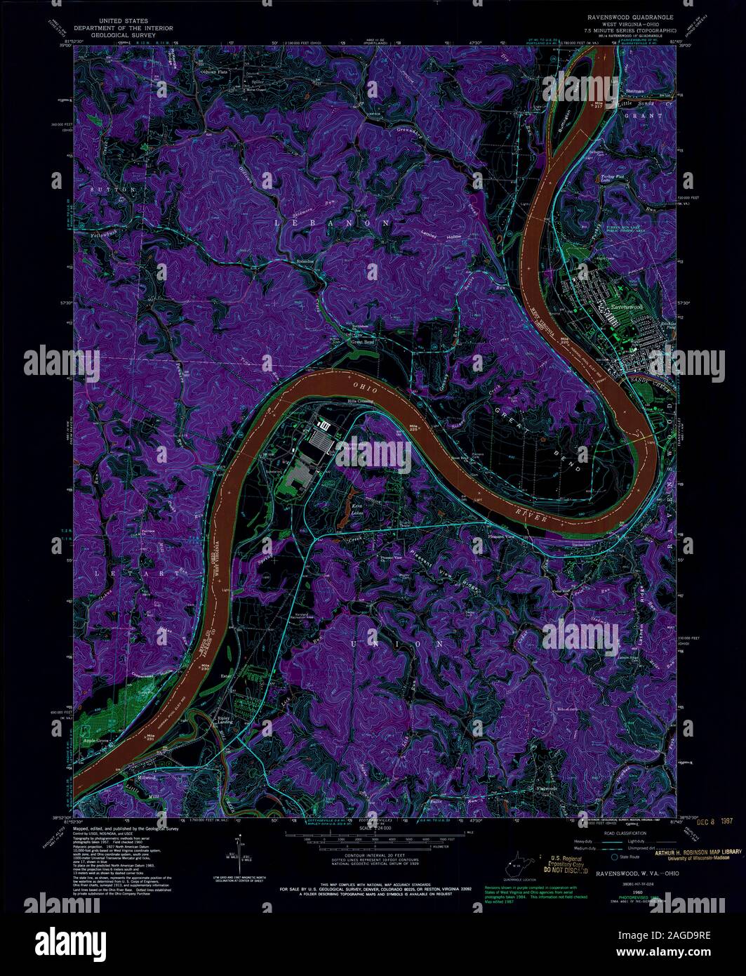 Map of ravenswood hi-res stock photography and images - Alamy