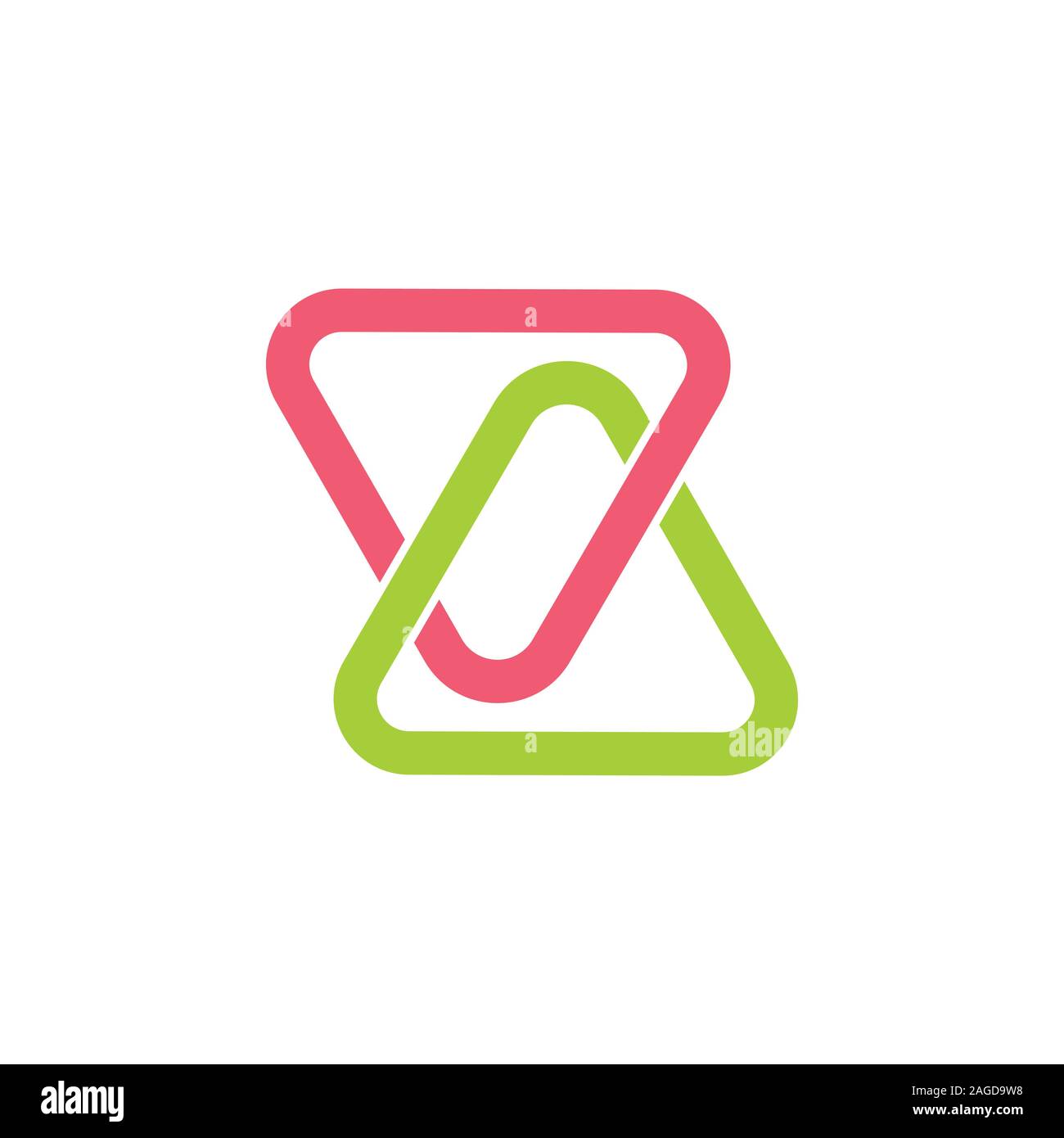 linked triangles colorful logo vector Stock Vector Image & Art - Alamy