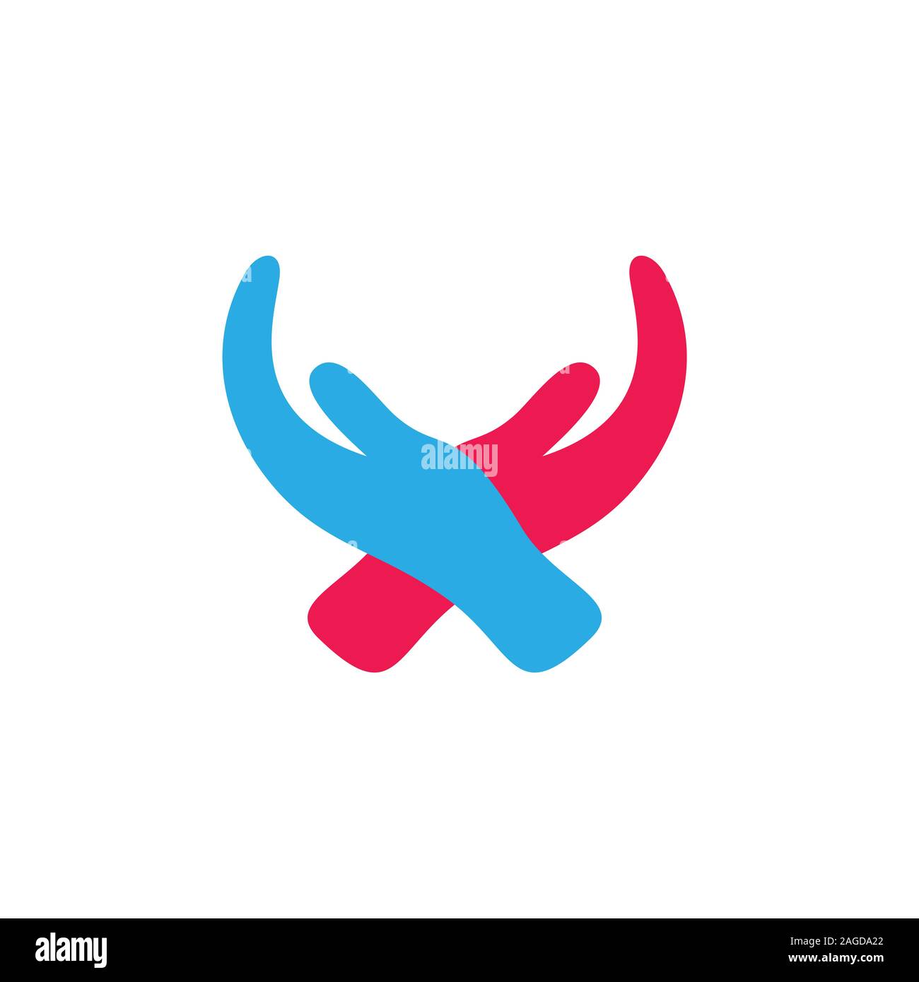 hand care simple cross design vector Stock Vector Image & Art - Alamy