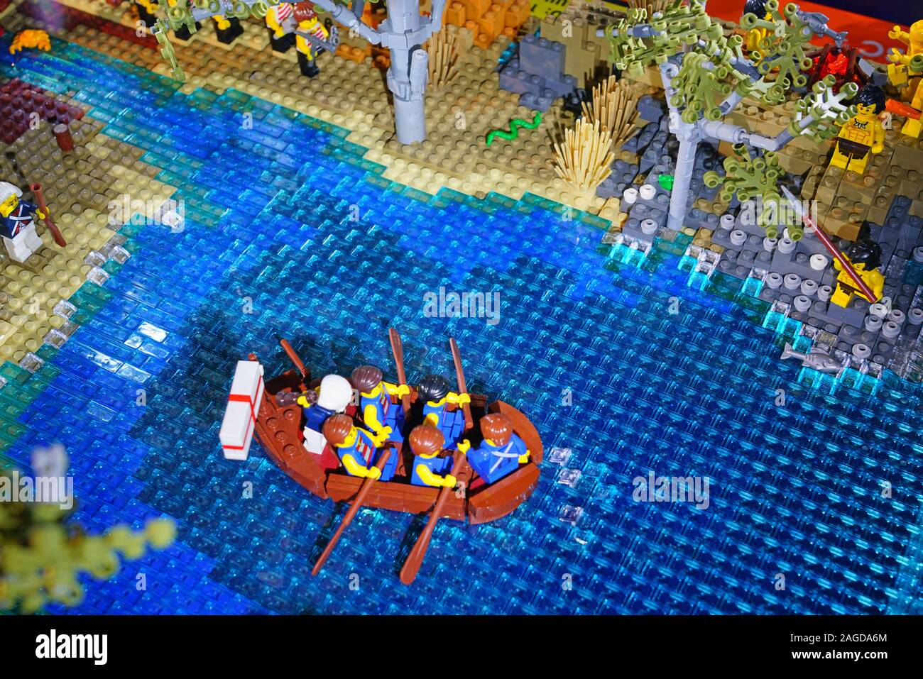 MELBOURNE, AUSTRALIA -16 JUL 2019- View of a model of Sydney, Australia ...