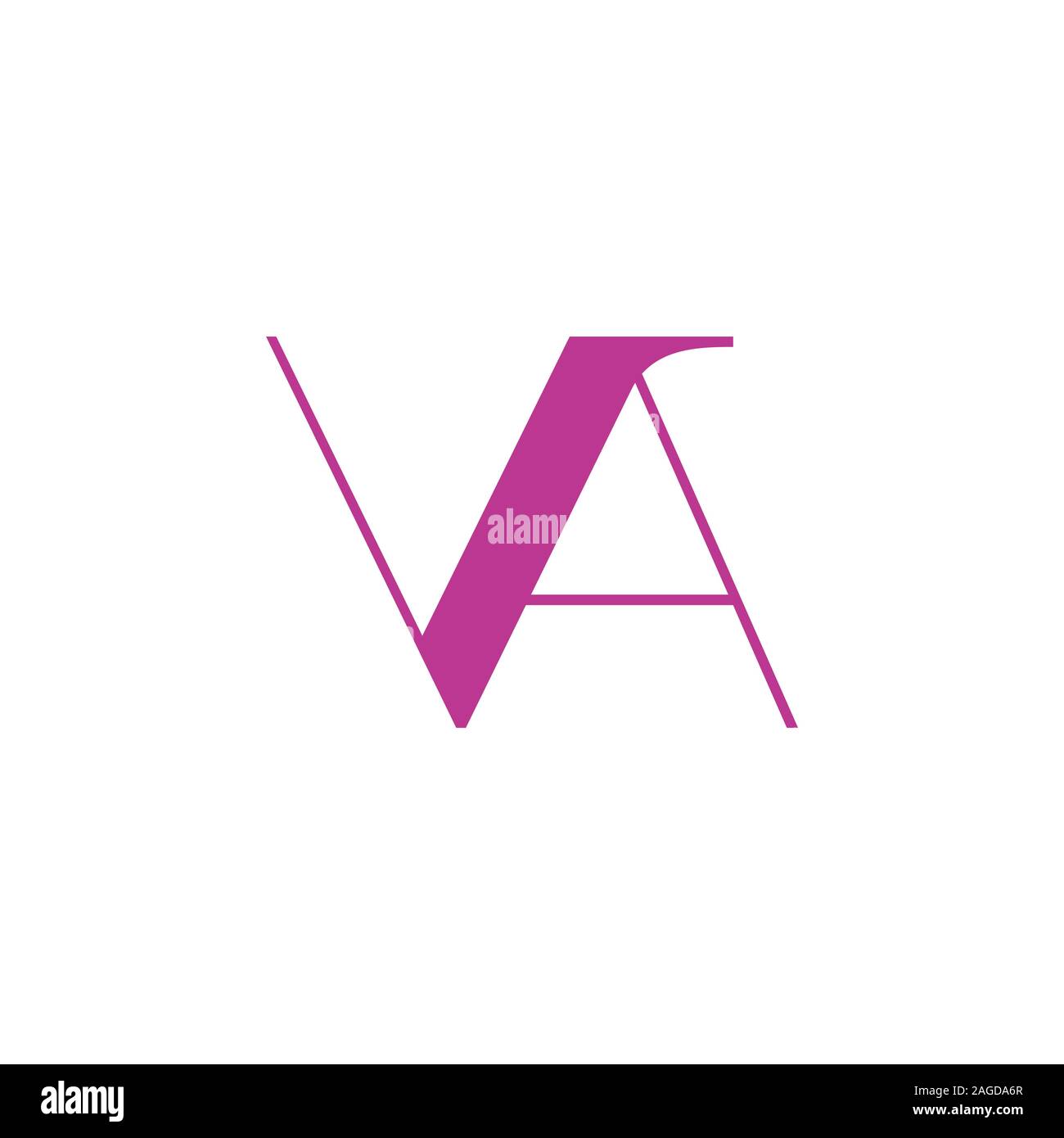 Av minimal logo design Cut Out Stock Images & Pictures - Alamy