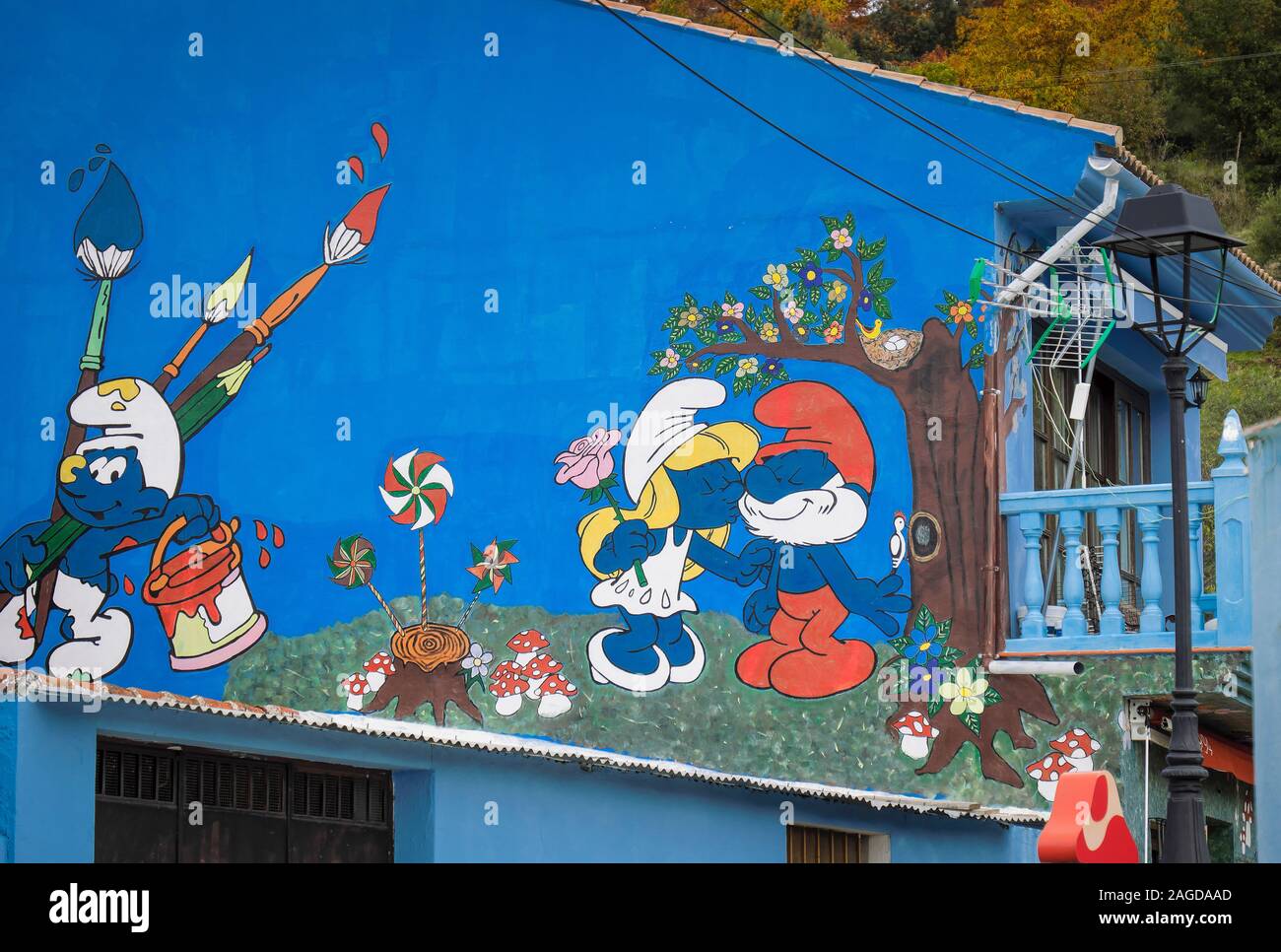 Is the first ever smurf town in the world hi-res stock photography and ...