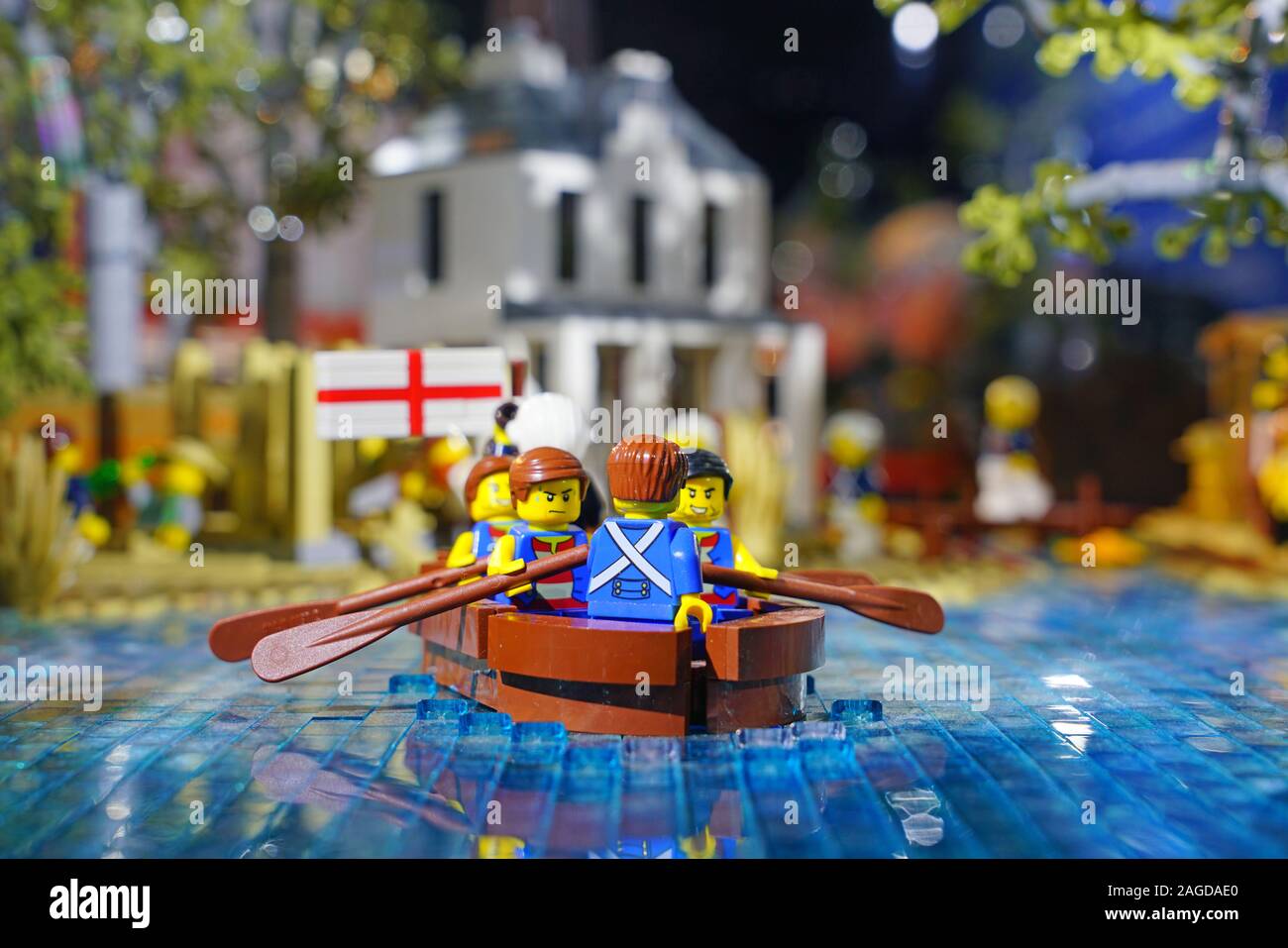 MELBOURNE, AUSTRALIA -16 JUL 2019- View of a model of Sydney, Australia ...