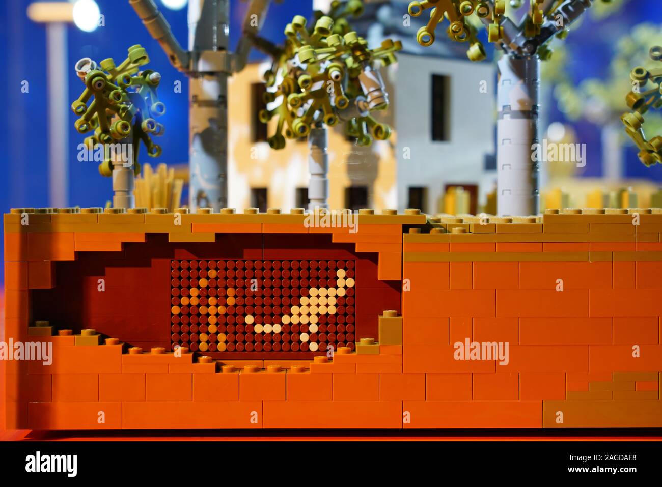 MELBOURNE, AUSTRALIA -16 JUL 2019- View of a model of Sydney, Australia ...