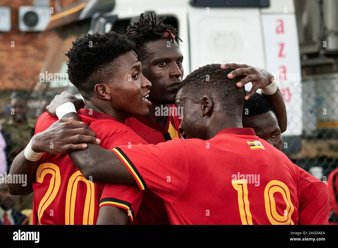 Kampala, Uganda. 17 Dec 2019. Allan Okello (20, Uganda), Karim ...
