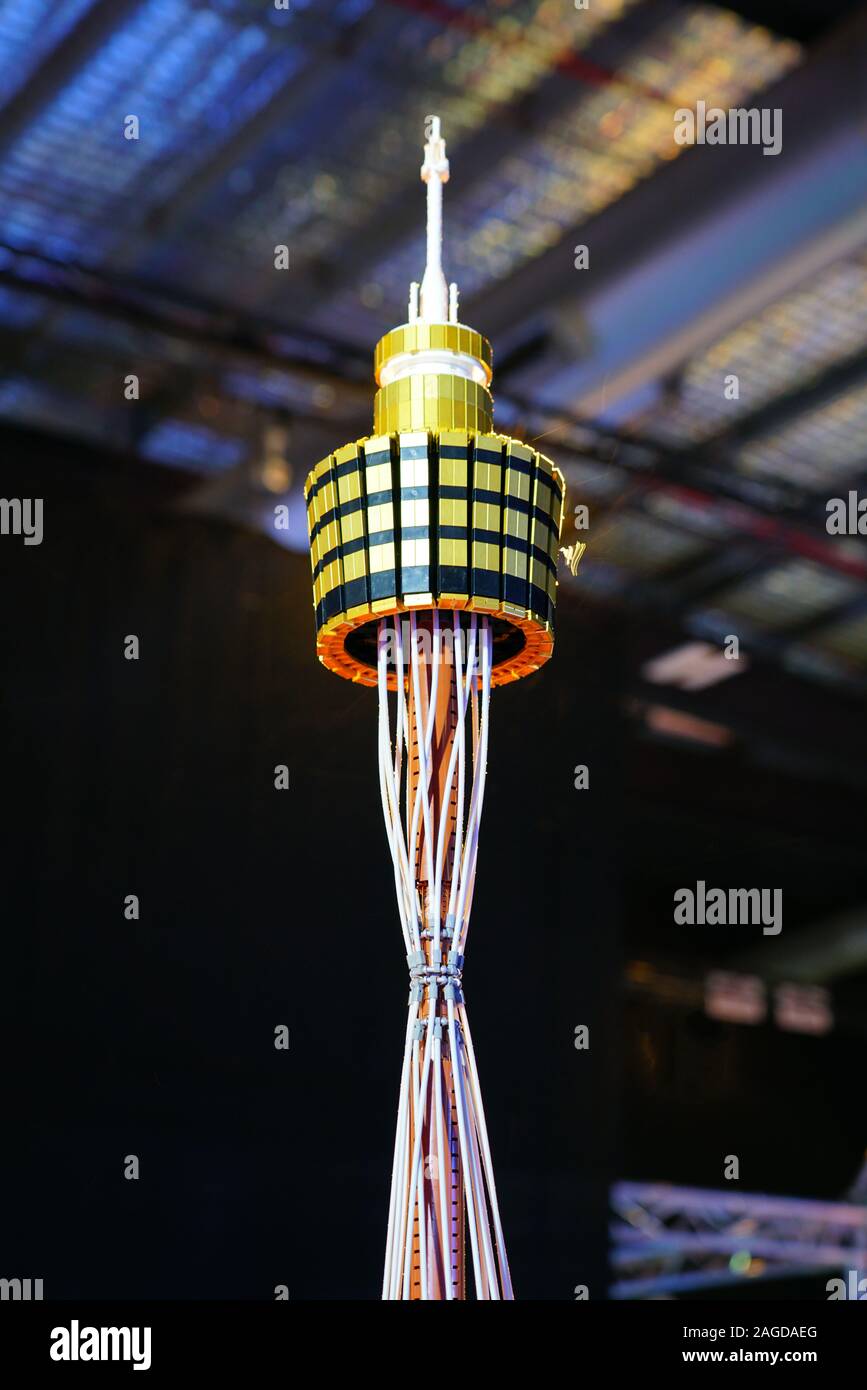 MELBOURNE, AUSTRALIA -16 JUL 2019- View of a model of Sydney, Australia ...