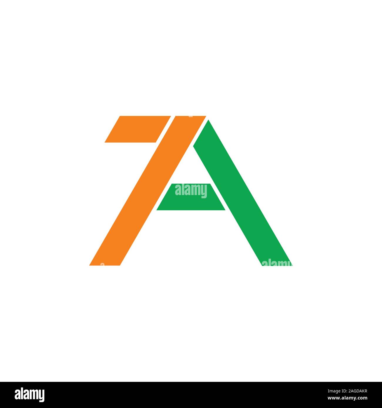 letter 7a arrow geometric logo vector Stock Vector Image & Art - Alamy