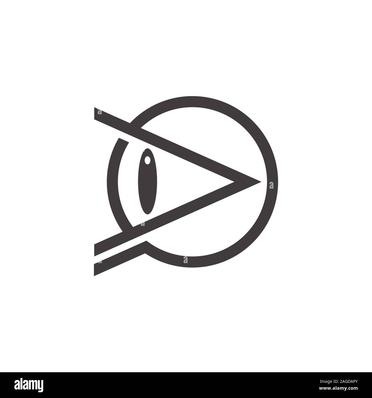 healthy eye symbol geometric design vector Stock Vector Image & Art - Alamy