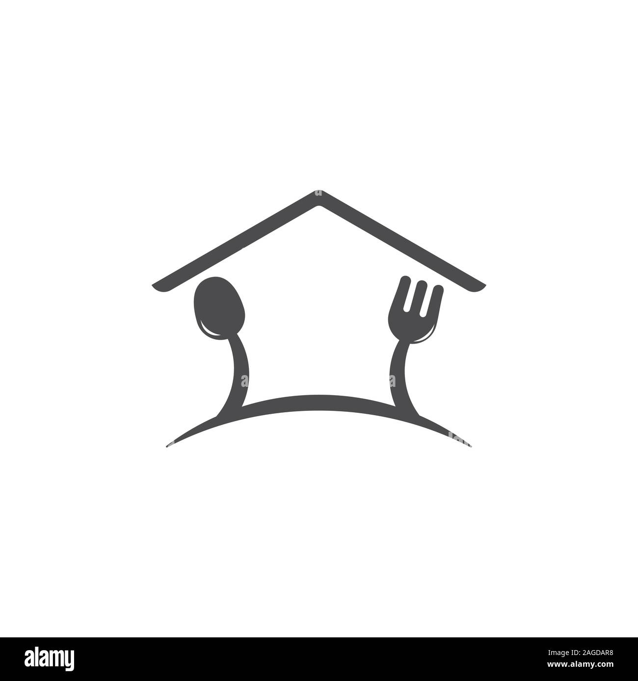 home spoon fork symbol vector Stock Vector Image & Art - Alamy