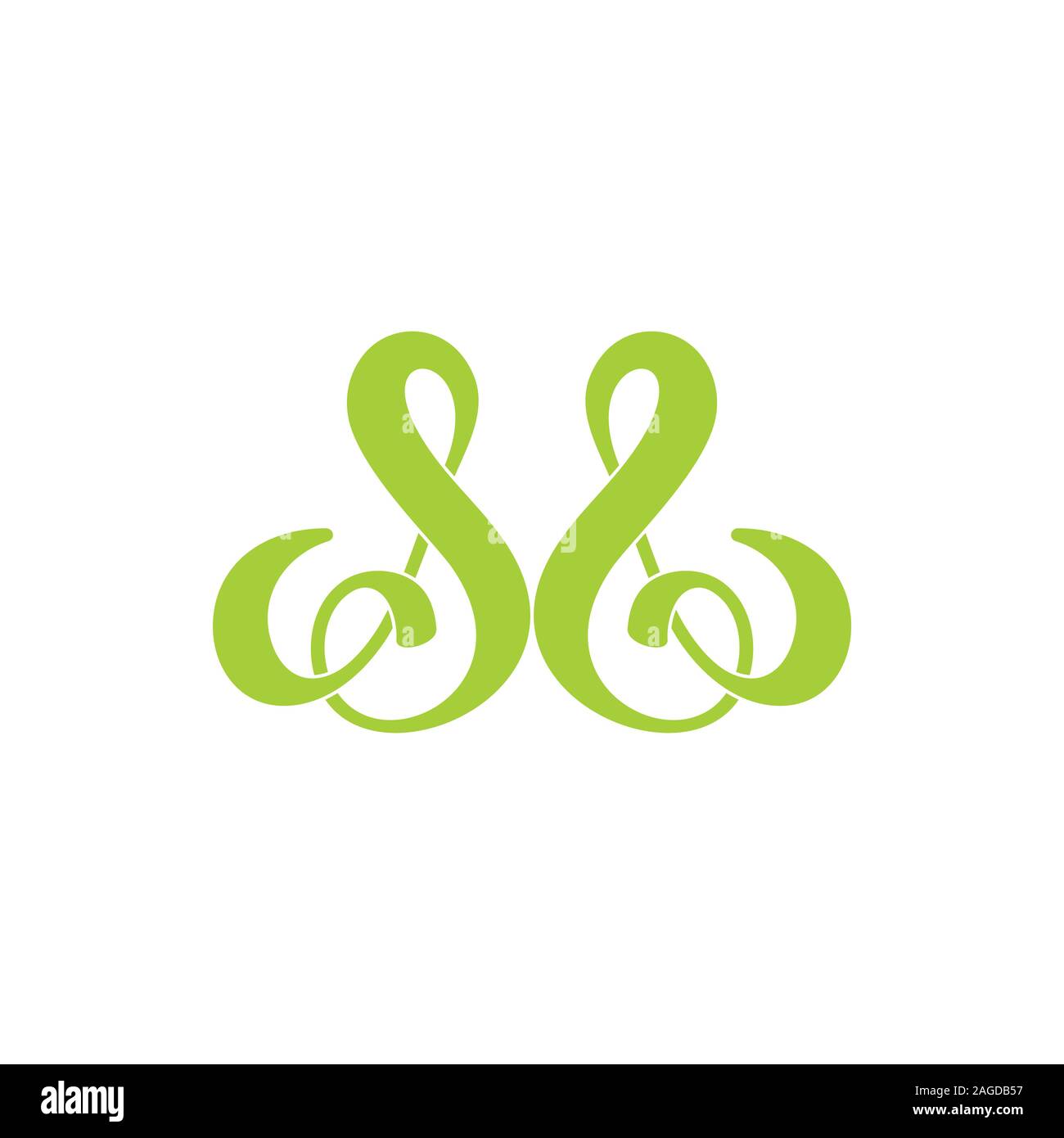 letter ss overlapping line logo vector Stock Vector Image & Art - Alamy