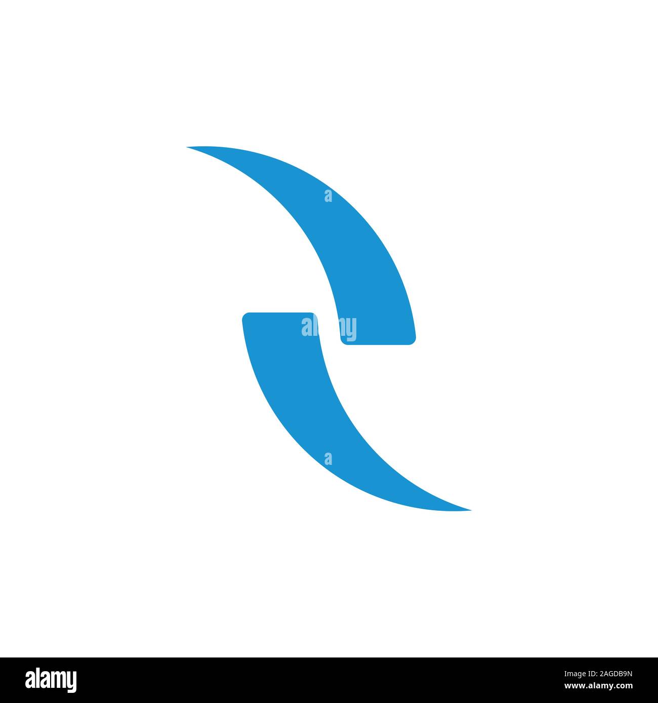 curves linked motion simple logo vector Stock Vector Image & Art - Alamy