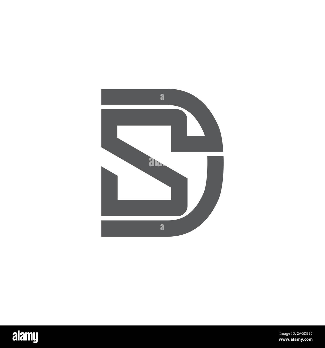 letter ds simple geometric linear logo vector Stock Vector Image & Art ...