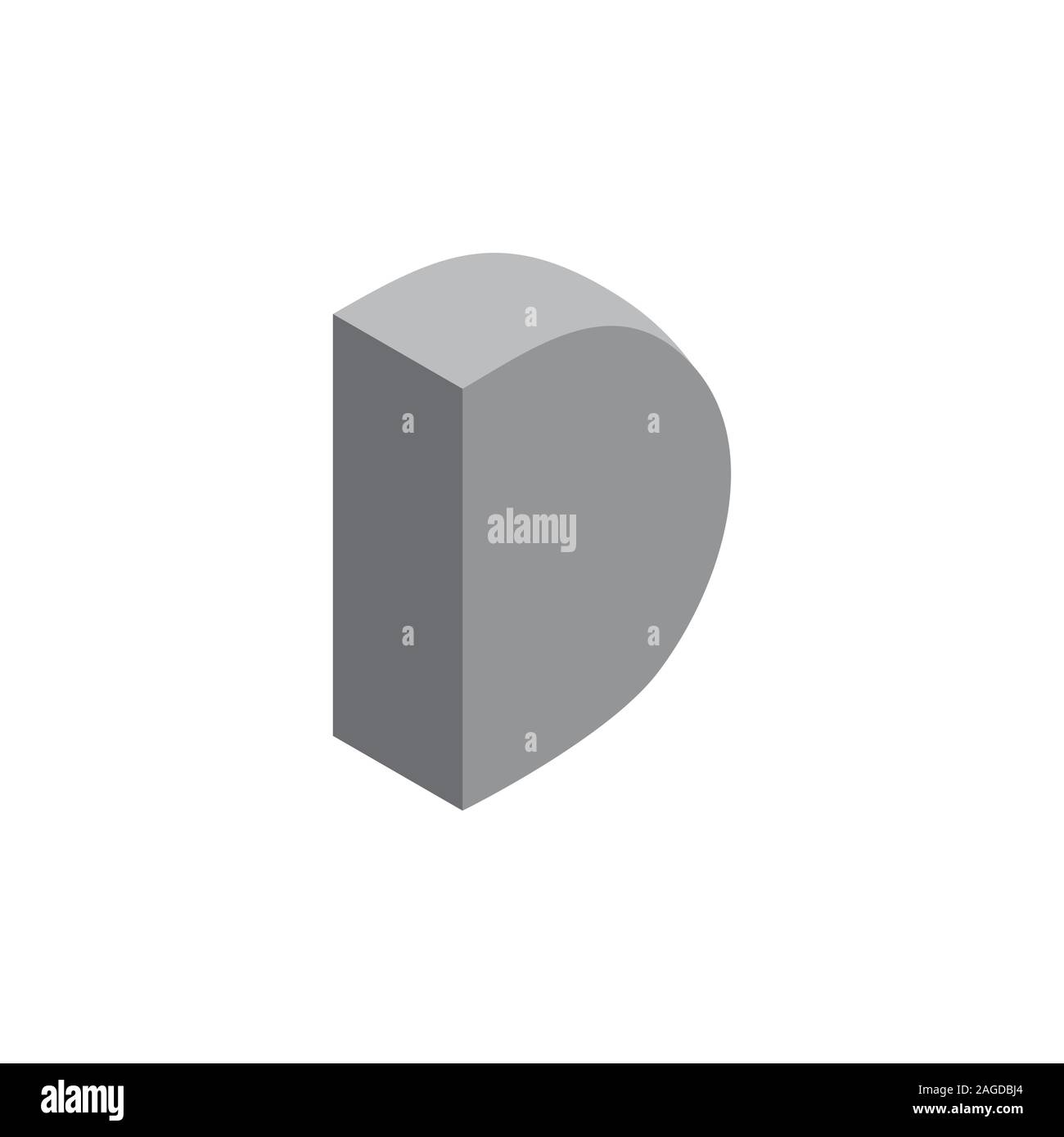 letter d 3d simple gradient logo vector Stock Vector Image & Art - Alamy