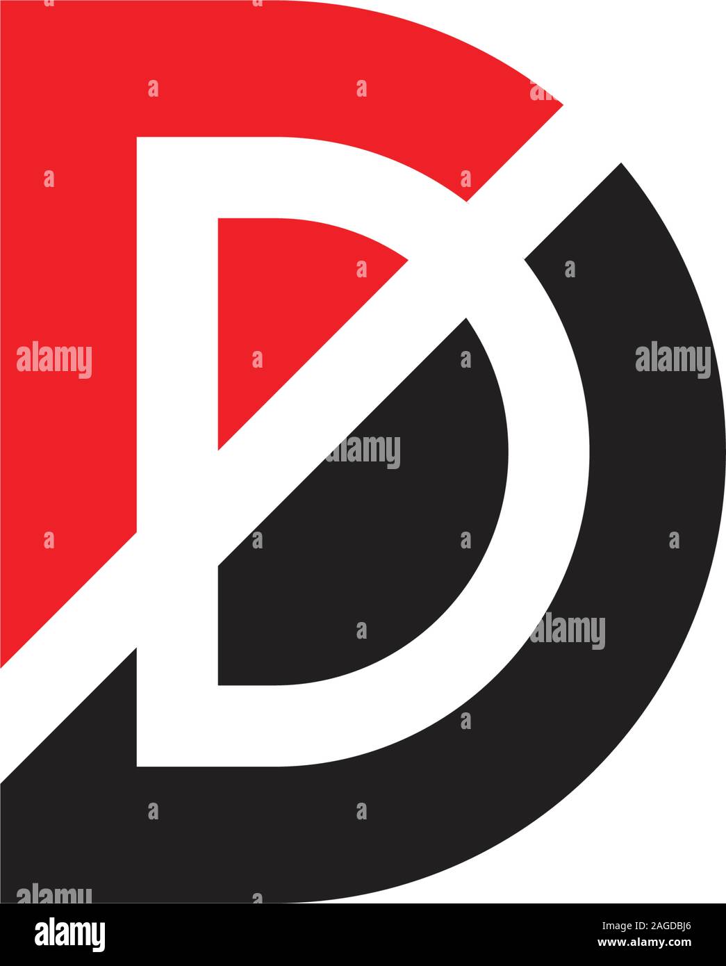 letter rd simple geometric logo vector Stock Vector Image & Art - Alamy