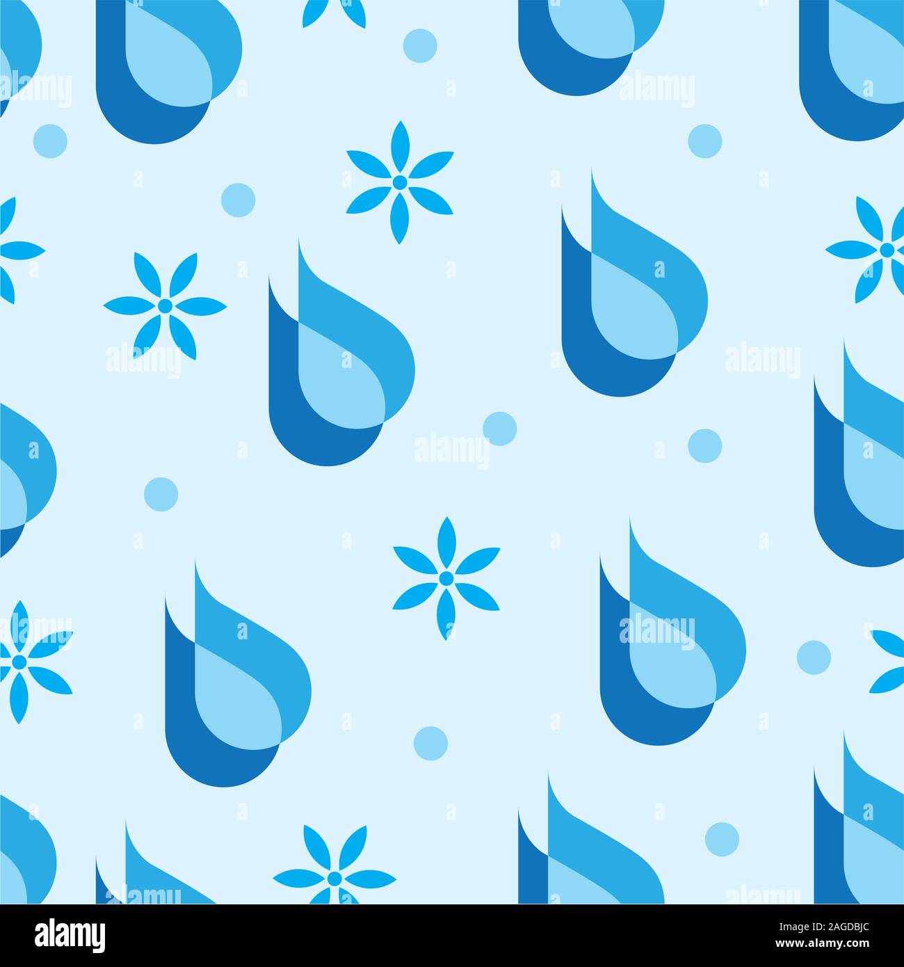 drop water ice snow seamless design background vector Stock Vector ...