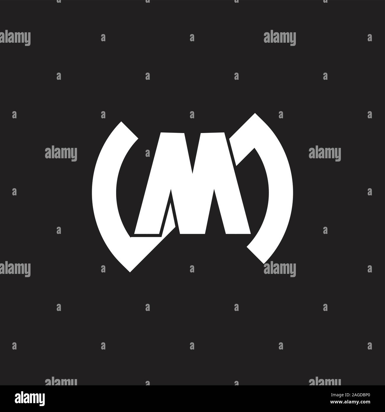 Letter m vintage grunge Stock Vector Images - Alamy