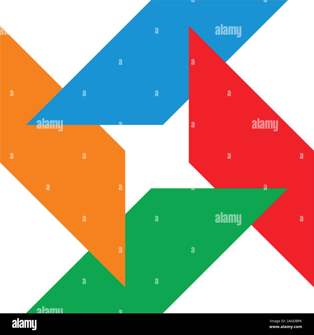 circle colorful paper card symbol logo vector Stock Vector Image & Art ...