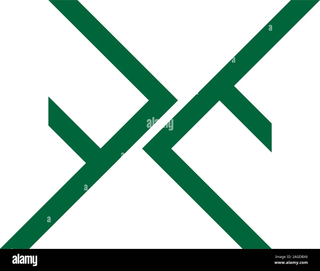 letter ft simple line geometric logo vector Stock Vector Image & Art ...