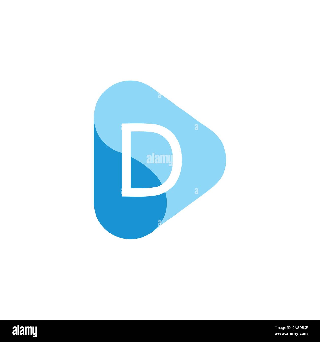 letter d triangle drop water geometric logo vector Stock Vector Image ...