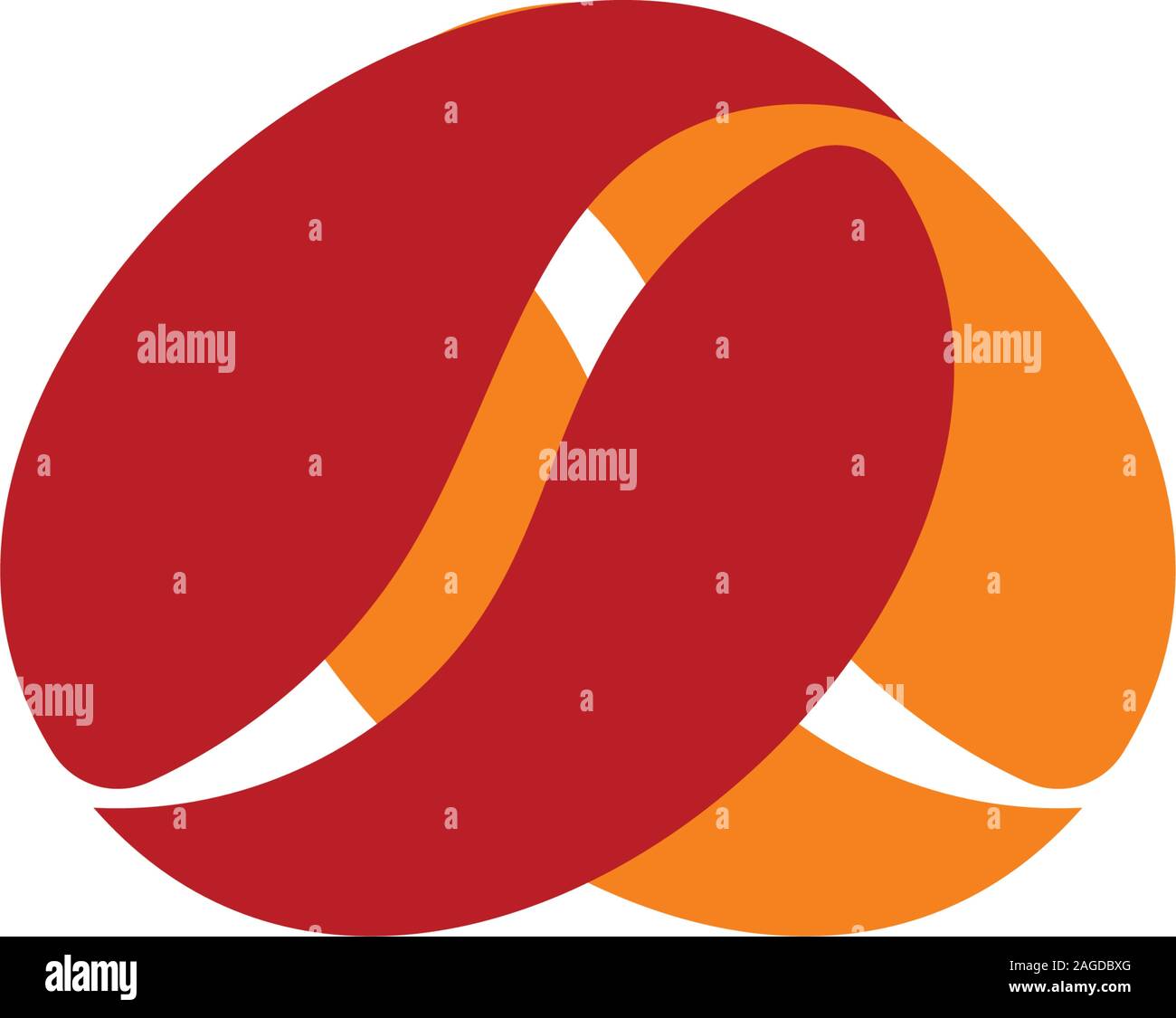 curves colorful coffee bean symbol vector Stock Vector Image & Art - Alamy