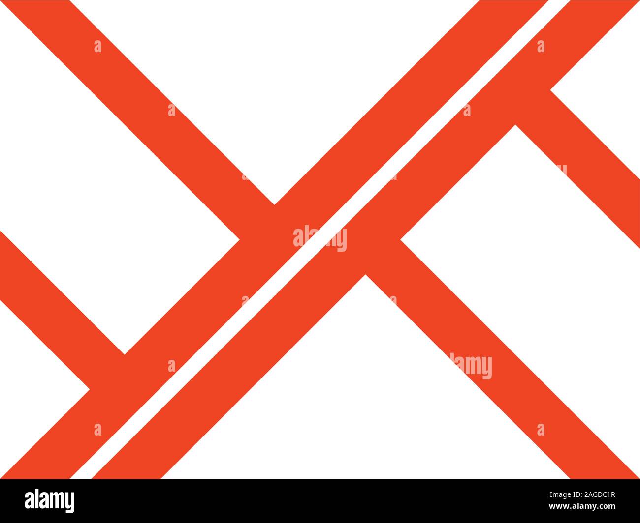 letter x simple stripes line geometric logo vector Stock Vector Image ...